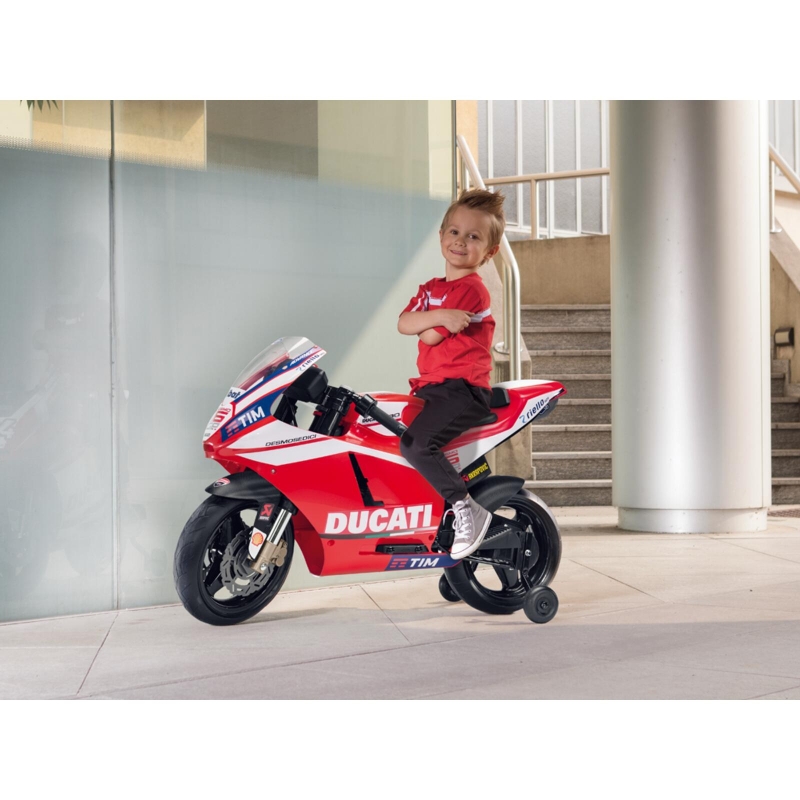 Peg Perego Ducati Desmosedici GP Electric Motorcycle- Red