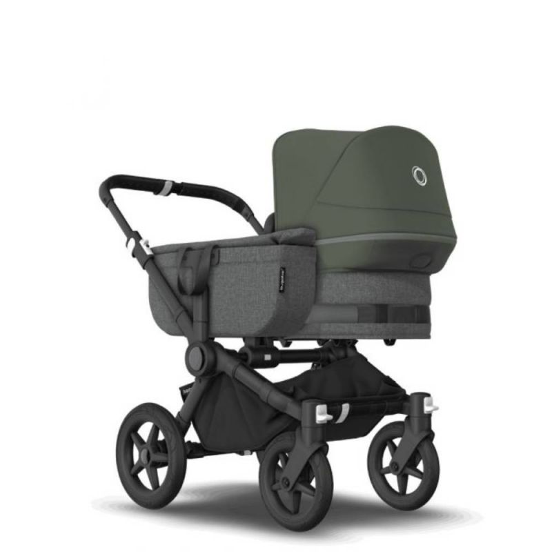 Bugaboo Donkey 5 Mono Styled By You Pushchair-Black/Grey Melange/Forest ...