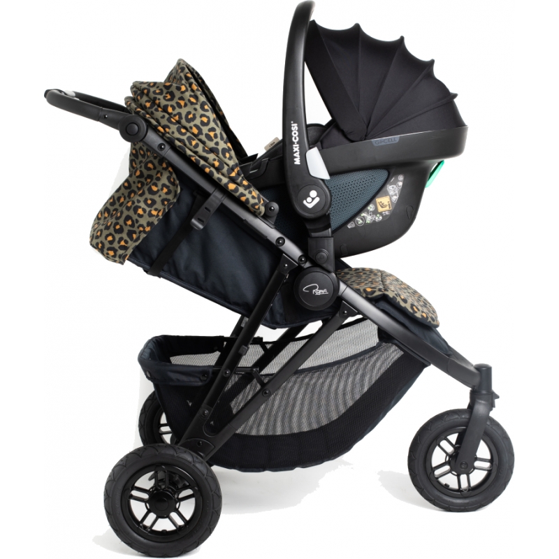 Roma Atlas 3 Wheel Pram-Khaki Leopard