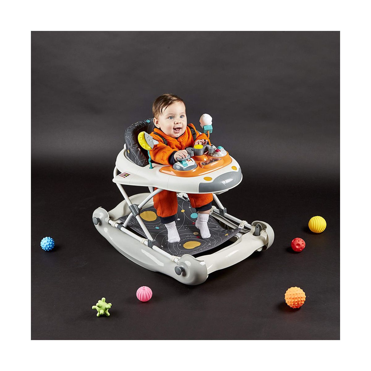 My Child 2in1 Walker Rocker-Space Shuttle- Cosmic Grey
