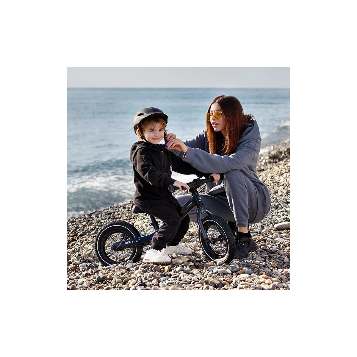 Roma Bentley Balance Bike - Onyx Black/Piano Black