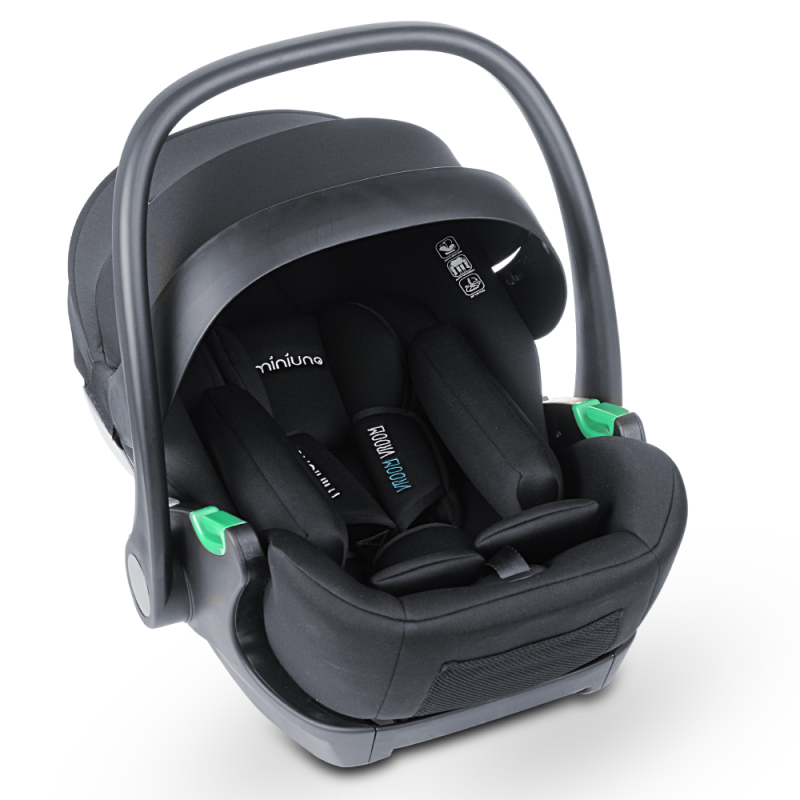 miniuno Toura Go Travel System with Lie Flat i-Size Carseat - Anthracite